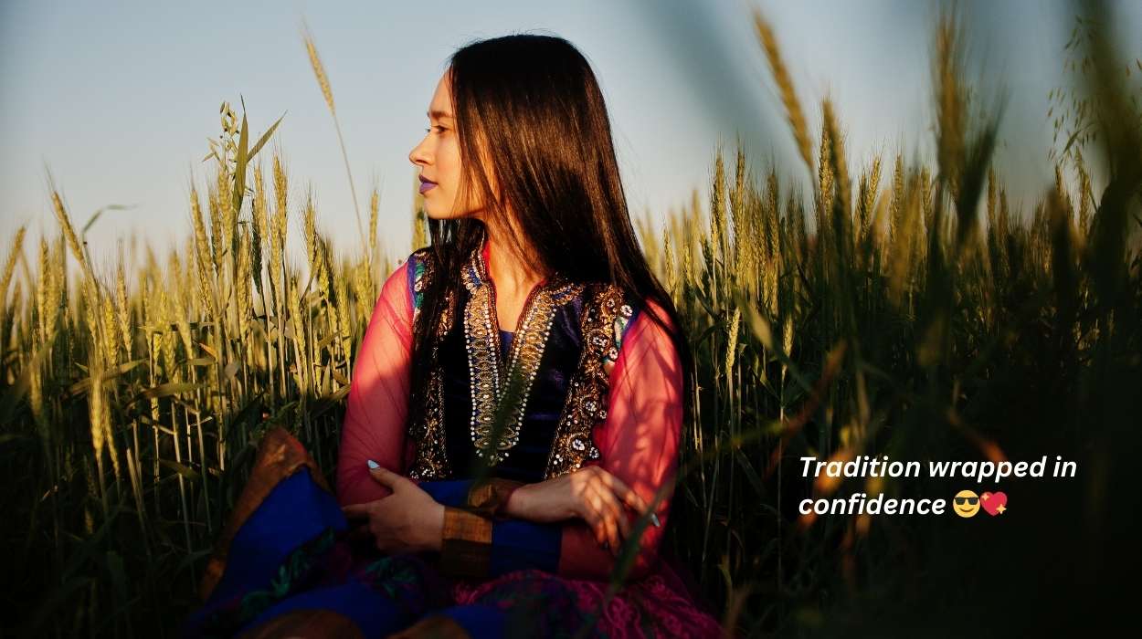 200+ Traditional Look Captions For Girls 2026 - Copy Paste