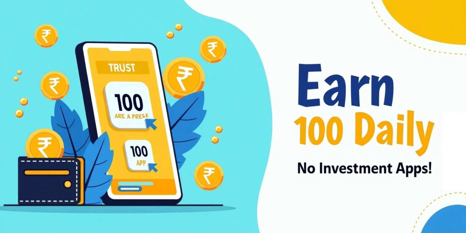 20 Best Daily 100 Rupees Earning Apps Without Investment | 2025